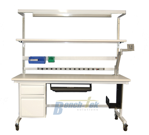 Modular Workbench with Slotted Uprights | Bench-Tek Solutions